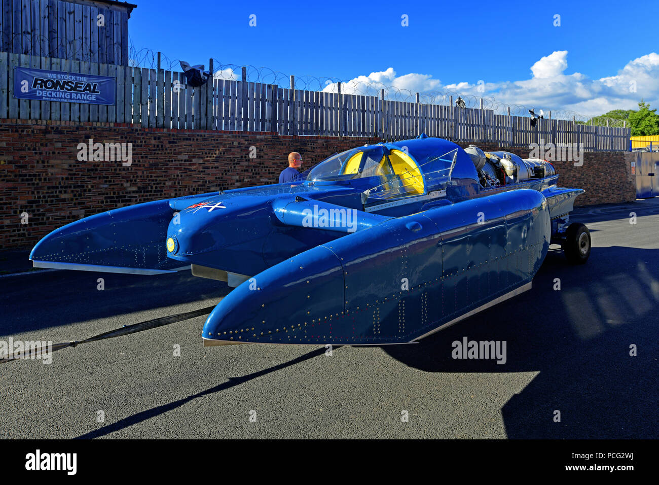 North Shields, UK. 2nd Aug 2018. Donald Campbells Bluebird K7 ...