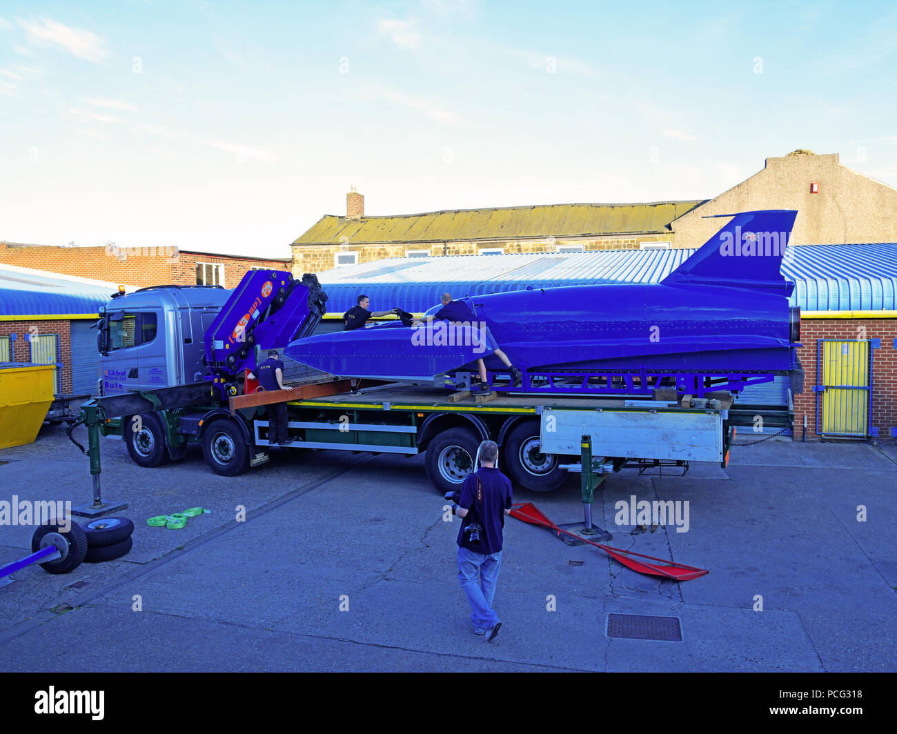 North Shields, UK. 2nd Aug 2018. Donald Campbells Bluebird K7 ...