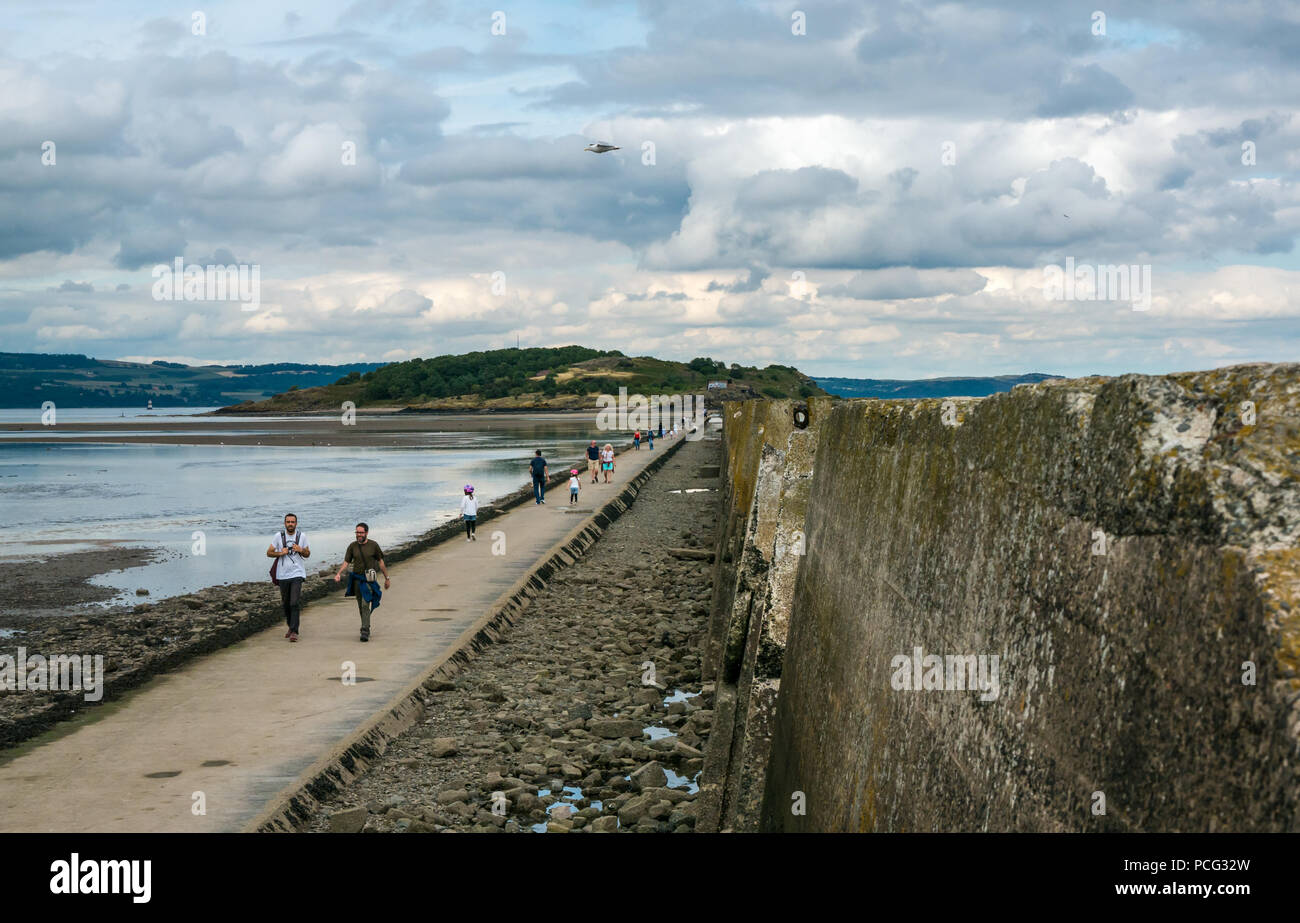 Cramond, Edinburgh, Scotland, United Kingdom, 2nd August 2018. People ...