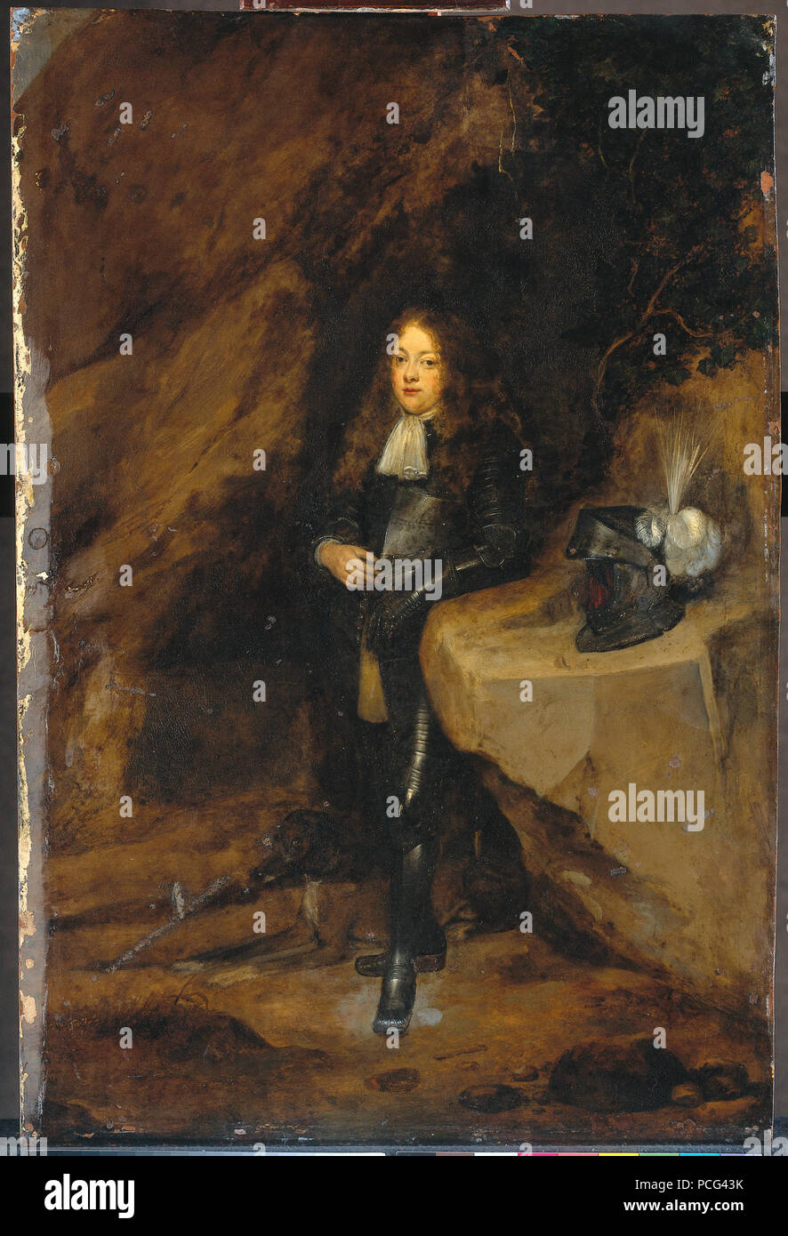 495 Portrait of a man in armour by Gerard ter Borch (II Stock Photo - Alamy