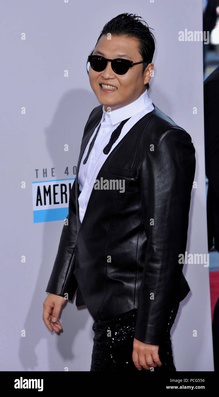 PSY at 40th American Music Awards 2012 at the Nokia Theatre In Los ...
