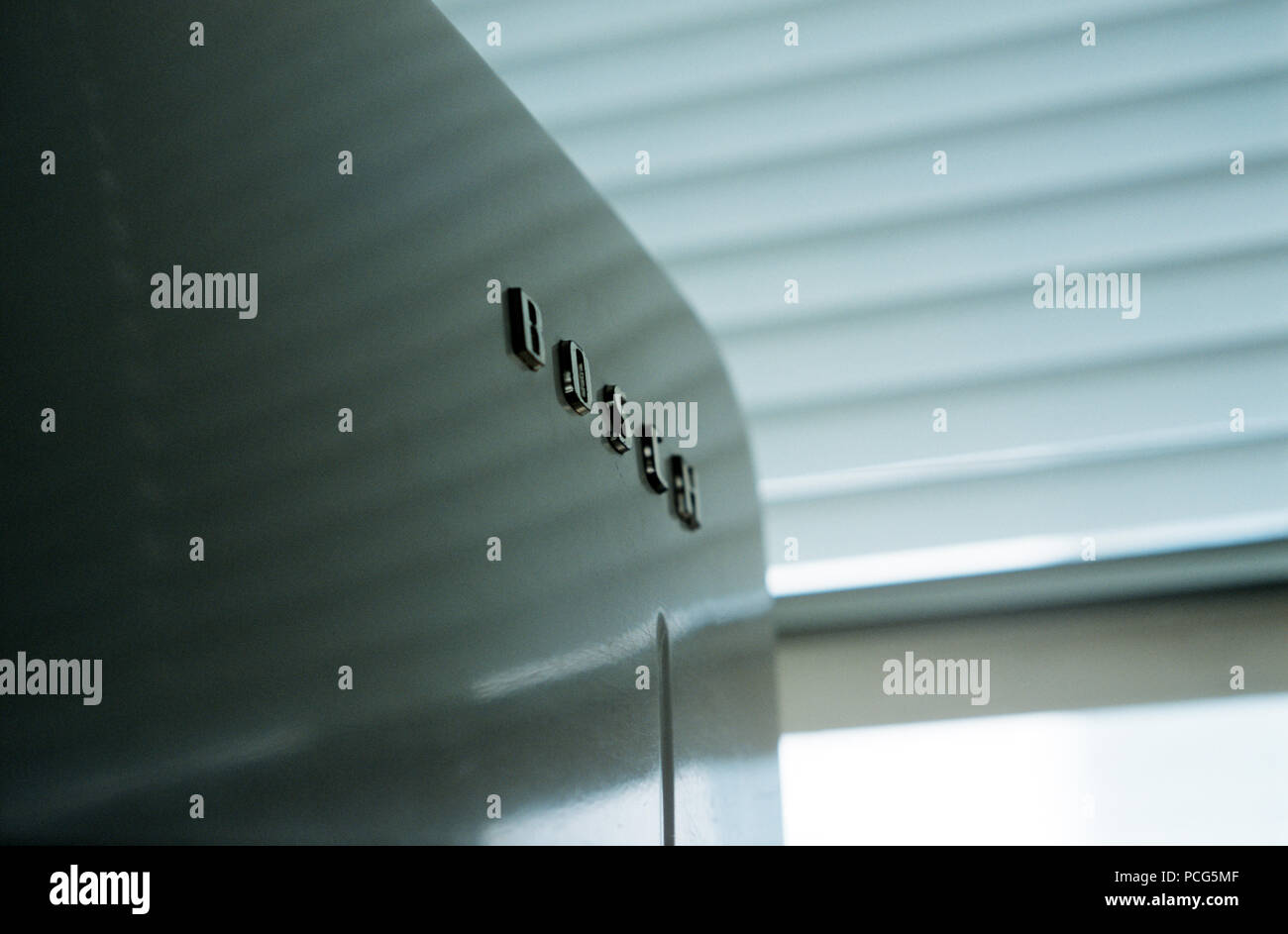 Bosch logo on a fifties design fridge Stock Photo - Alamy