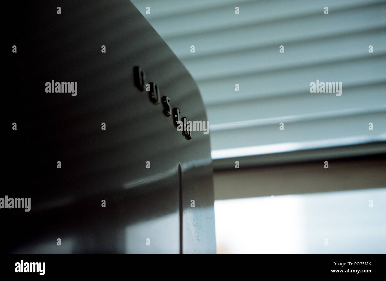 Bosch logo on a fifties design fridge Stock Photo - Alamy