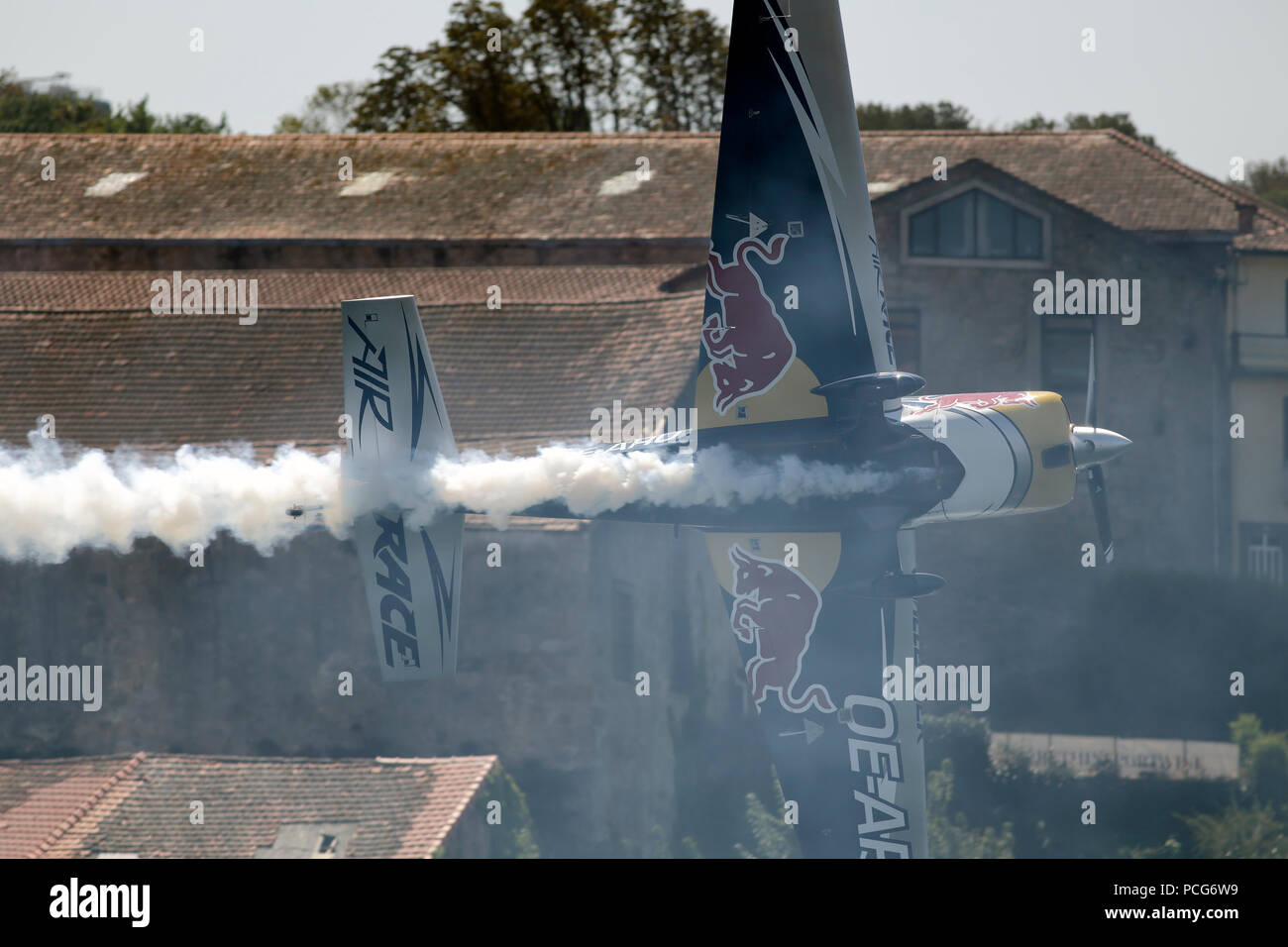 Porto, Portugal - September 1, 2017: Red Bull air race. Training day ...