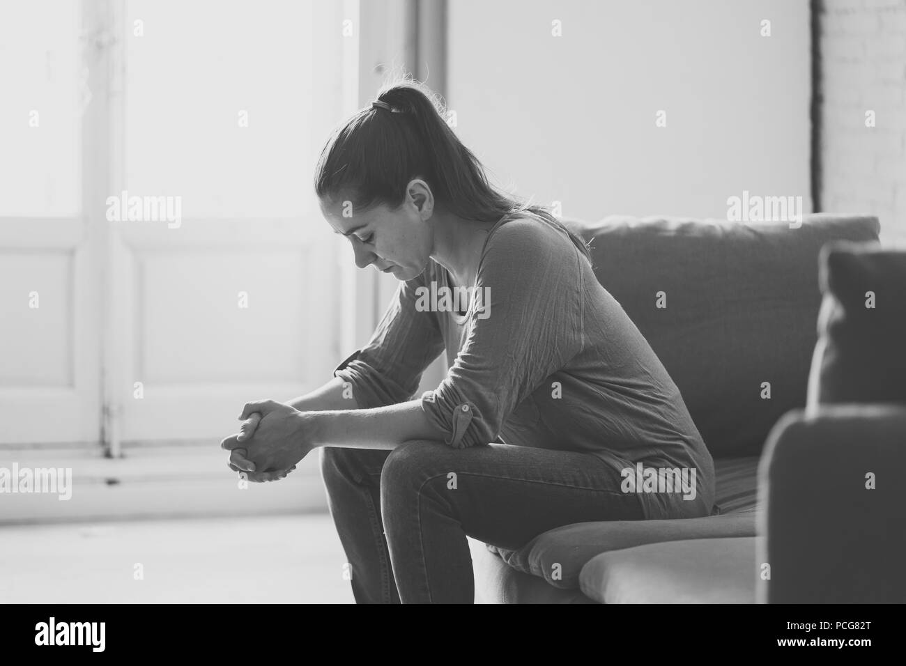 Suffering mental Black and White Stock Photos & Images - Alamy