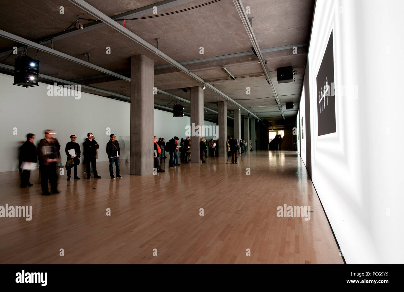The Kraftwerk 3D Video Installation exhibition at the Kunstbau gallery ...
