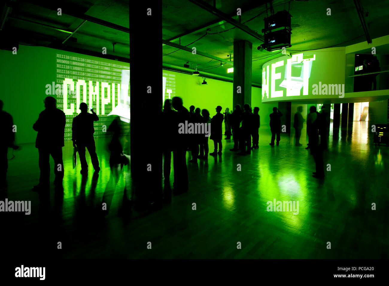 The Kraftwerk 3D Video Installation exhibition at the Kunstbau gallery ...