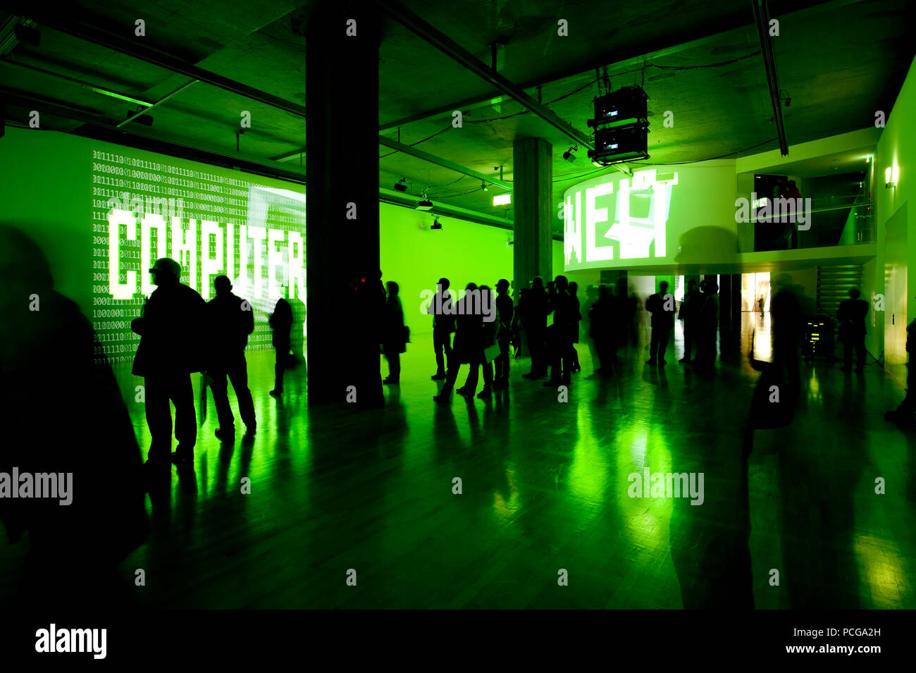 The Kraftwerk 3D Video Installation exhibition at the Kunstbau gallery ...