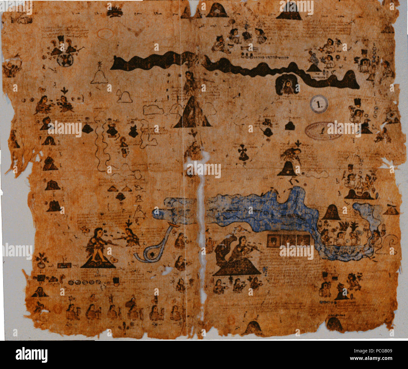 137 Codex Xolotl map Stock Photo - Alamy