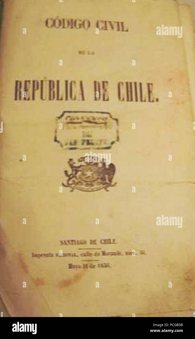 137 Codigo Civil Chile 01 Stock Photo - Alamy
