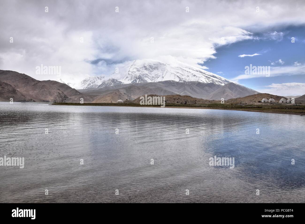 Karakul Lake and its famous landscape in Xinjiang Uighur Autonomous ...
