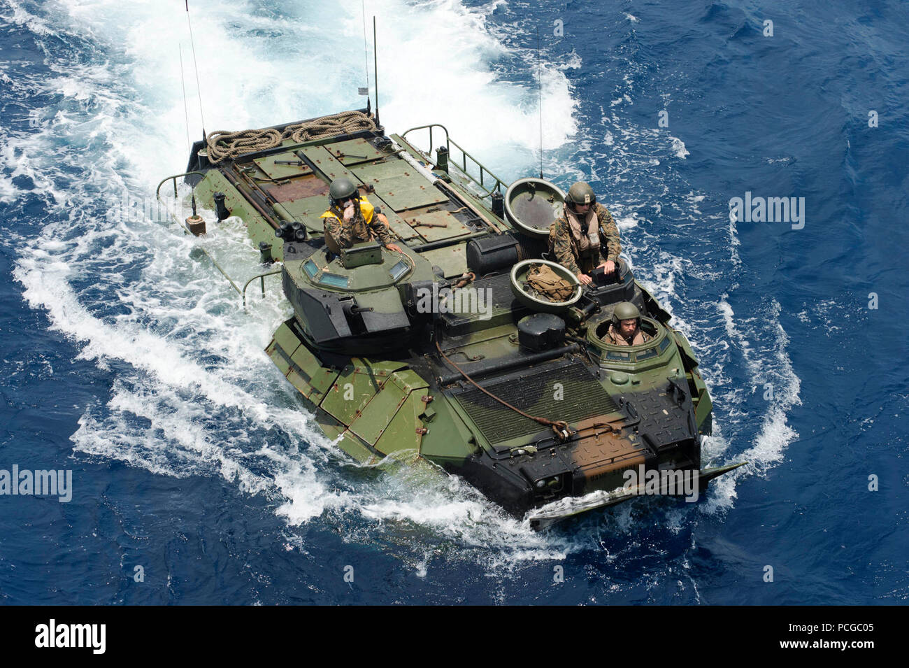 An amphibious assault vehicle, assigned to the 31st Marine ...