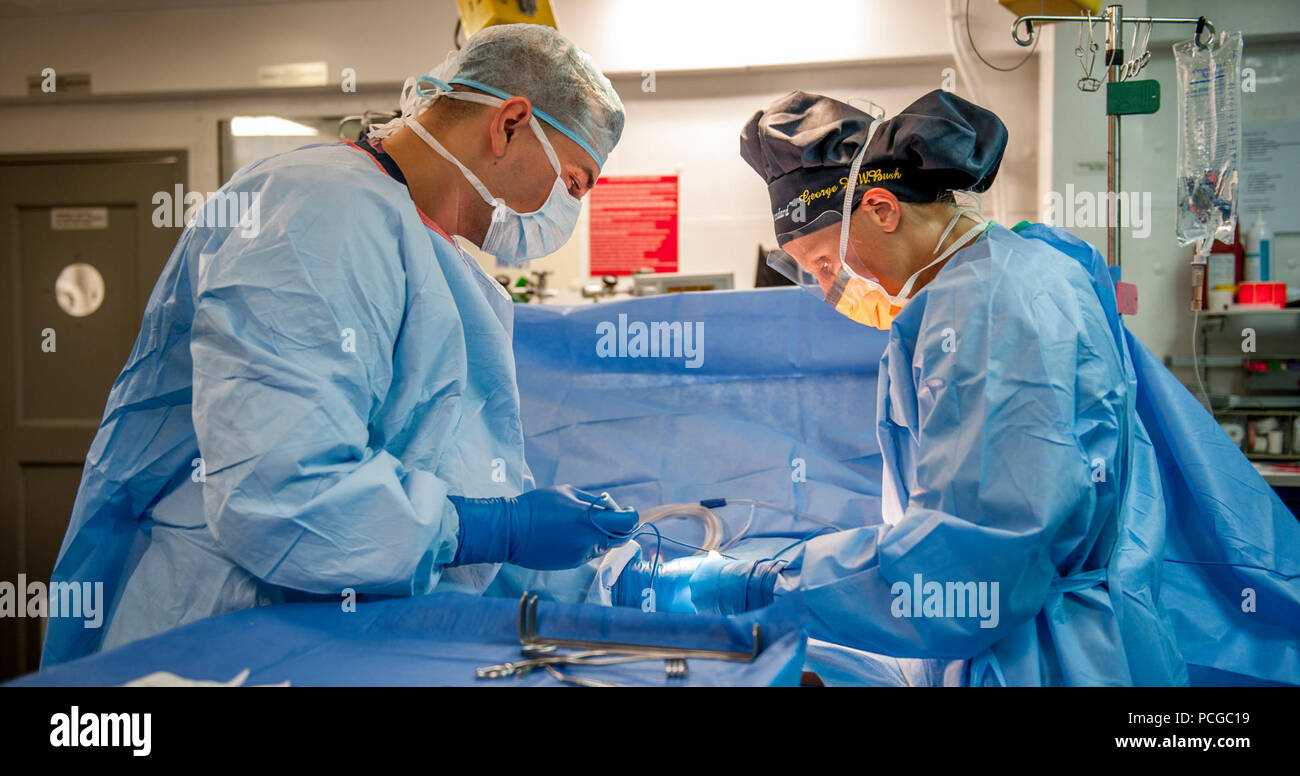 ATLANTIC OCEAN (Aug. 25, 2016) Ship's Surgeon Lt. Cmdr. Krista M ...