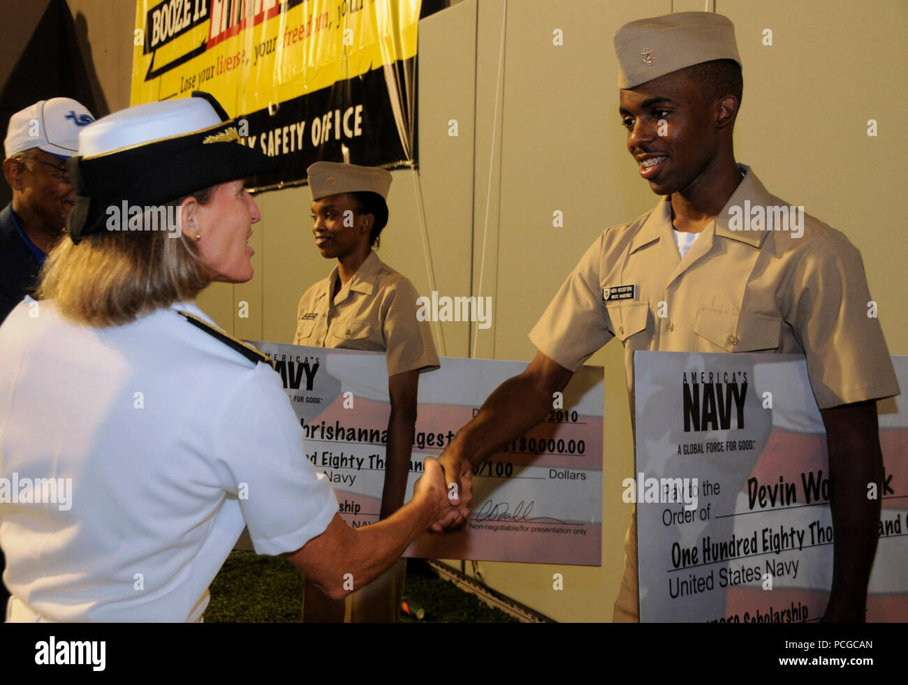 Rear Adm. Robin Graf, deputy commander of Navy Recruiting Command ...