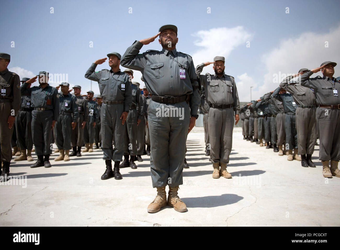 National Police recruits participate in entry level training at the ...