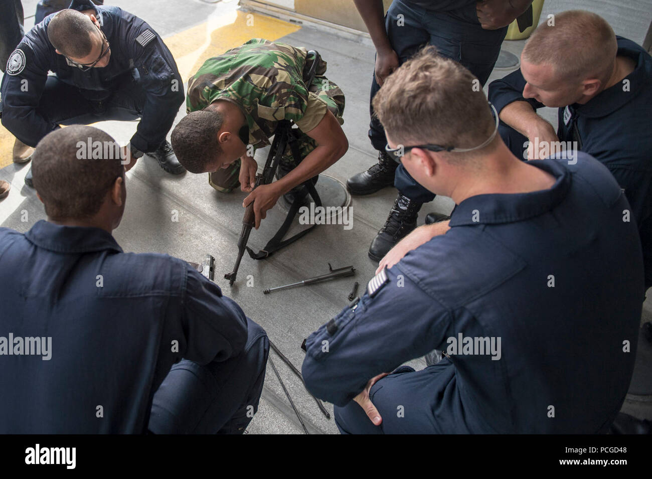 Members of the Cabo Verde Coast Guard and the U.S. Coast Guard’s Law ...