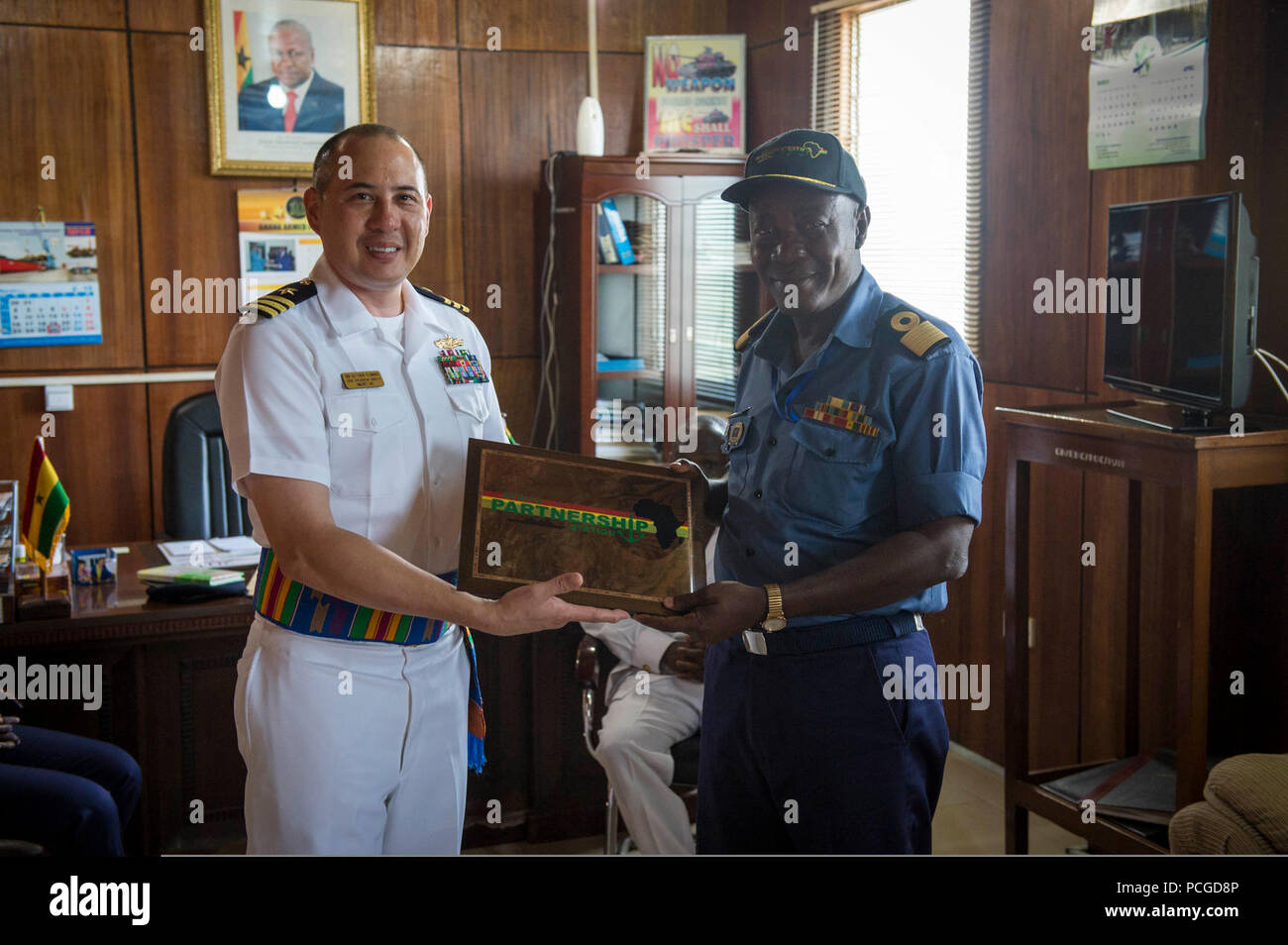 TEMA, Ghana (March 26, 2015) Cmdr. Matthew Flemming, Africa Partnership ...