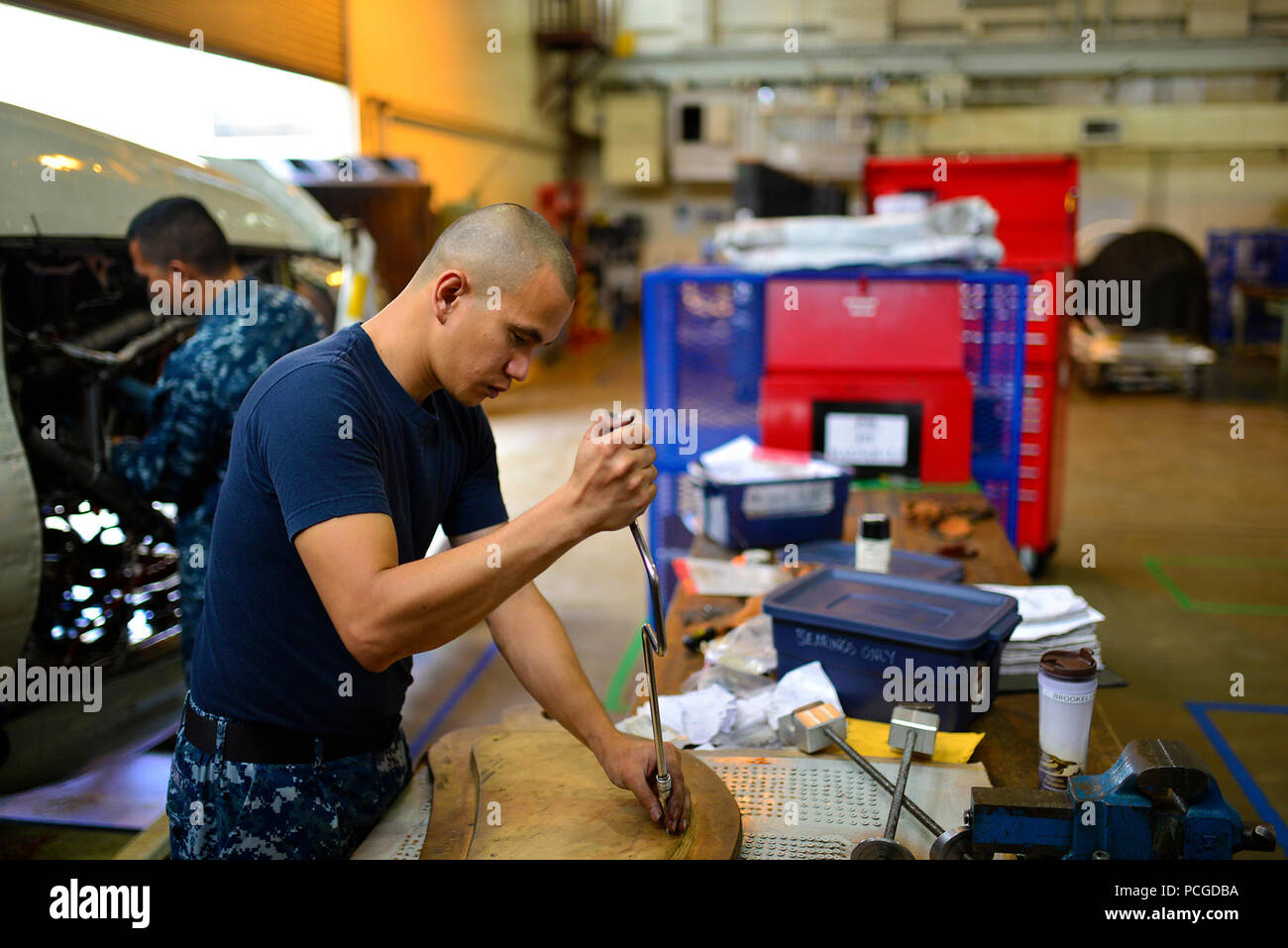 MISAWA AIR BASE, Japan (July 14, 2015) Aviation Machinist's Mate 2nd ...