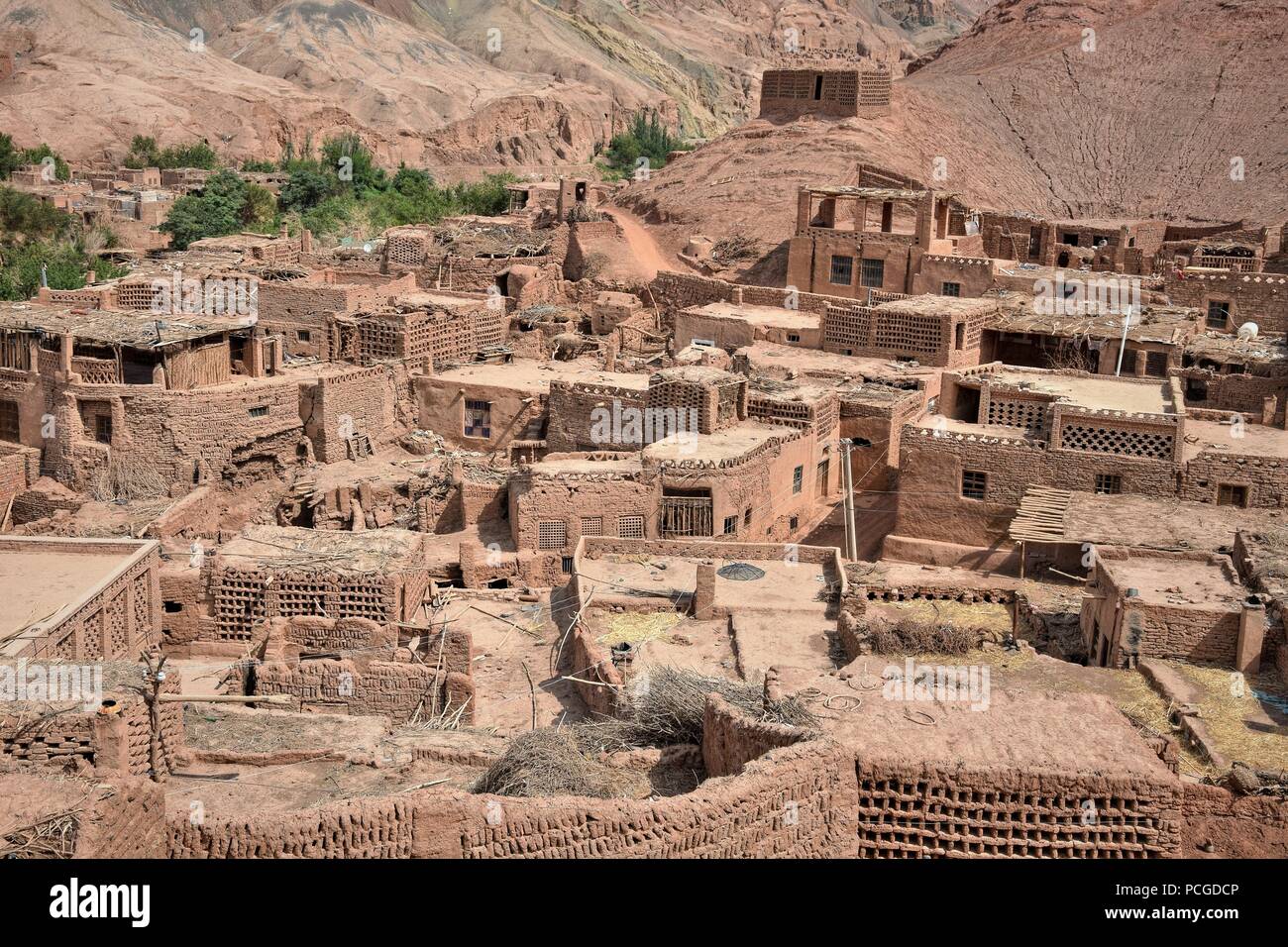 Tuyuk is an ancient oasis-village in the Taklamakan desert in cutting ...