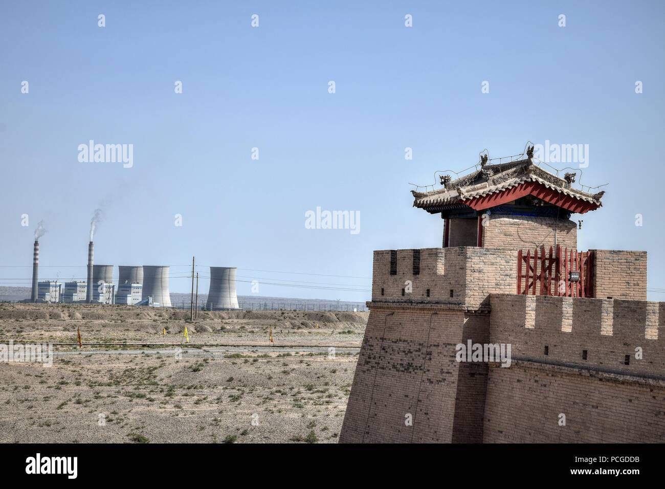 The Watchtower on the Jiayu Pass, the first pass at the west end of the ...
