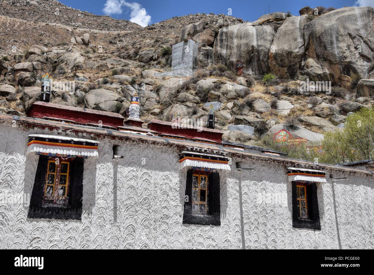Ganden Monastery located at the top of Wangbur Mountain is one of the ...