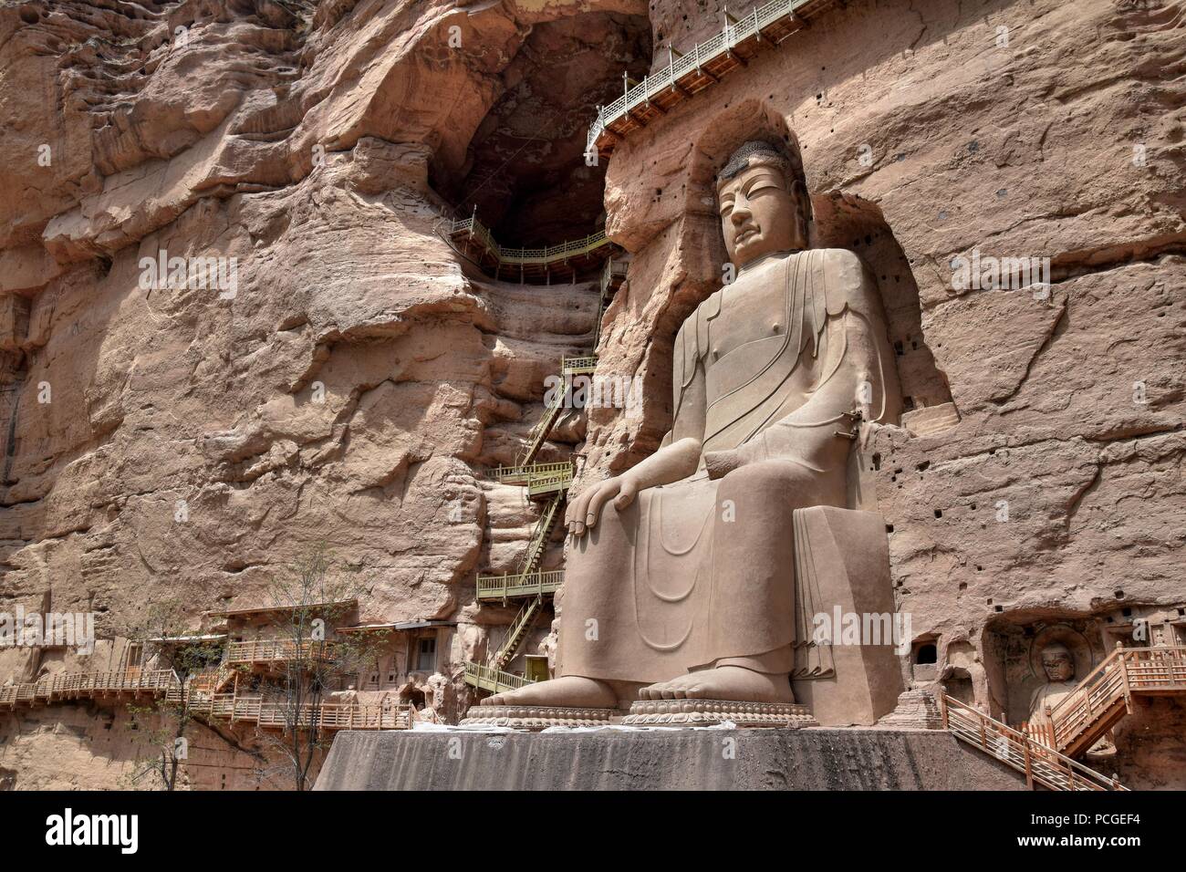 LANZHOU, GANSU PROVINCE, CHINA – CIRCA MAY 2017: Buddha Statue at ...