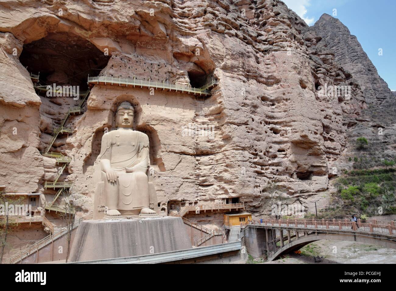 LANZHOU, GANSU PROVINCE, CHINA – CIRCA MAY 2017: Buddha Statue at ...
