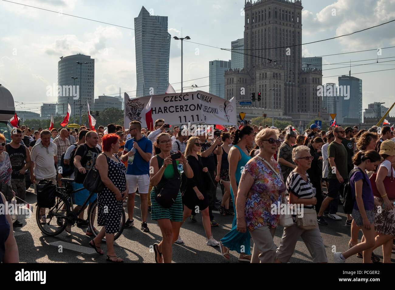 Warsaw, Poland. 01st Aug, 2018. During the 74 years after Warsaw ...