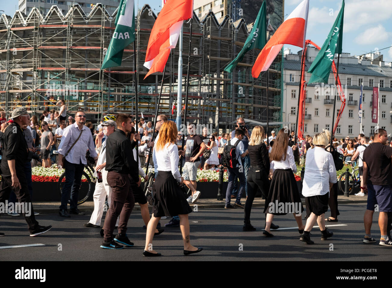 Warsaw, Poland. 01st Aug, 2018. During the 74 years after Warsaw ...