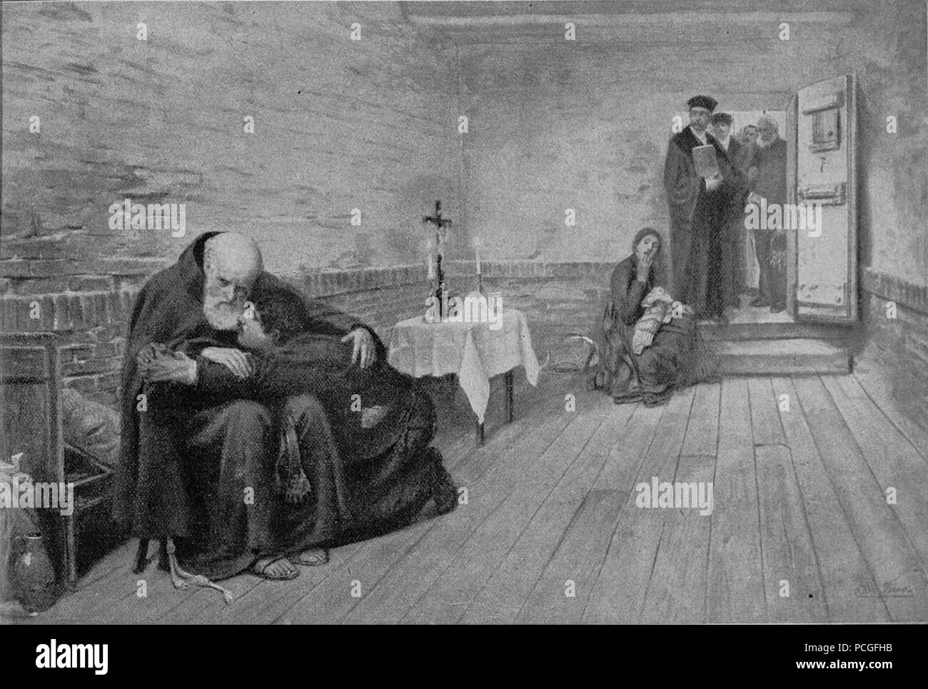 Albert Baur, Die letzte Stunde Stock Photo - Alamy