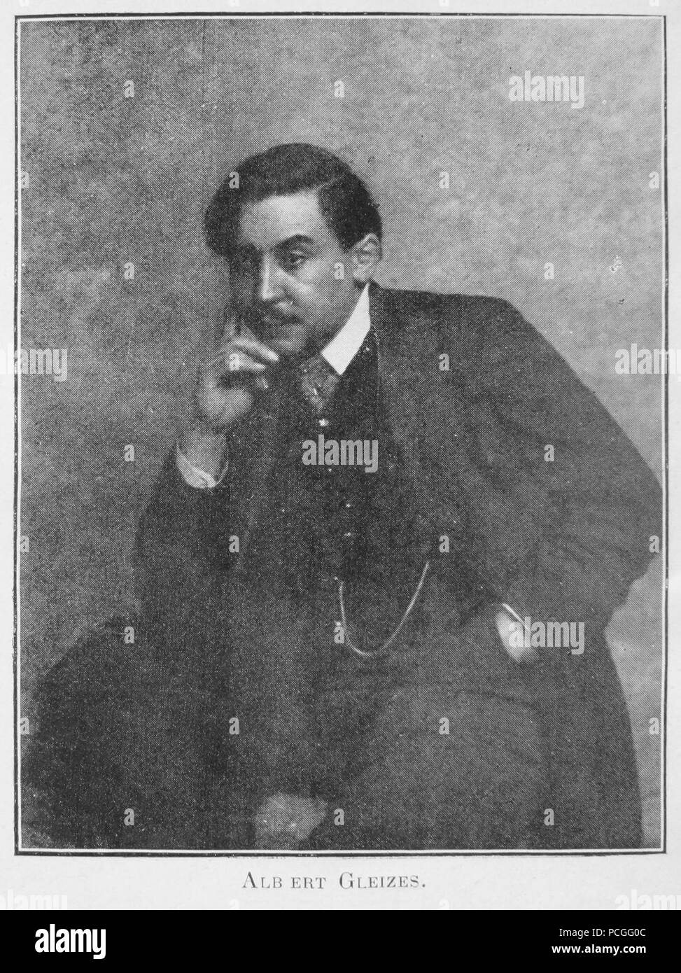 Albert Gleizes, portrait photograph, published in Les Peintres Cubistes ...