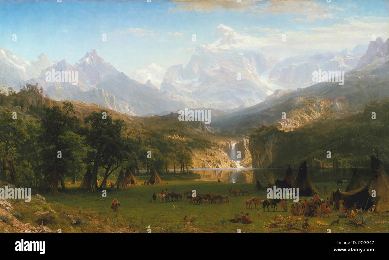 Albert Bierstadt - The Rocky Mountains, Lander's Peak Stock Photo - Alamy