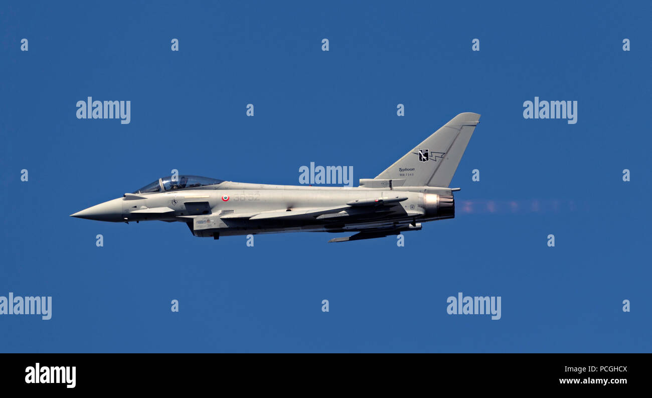 Eurofighter typhoon twin engine canard delta wing hi-res stock ...