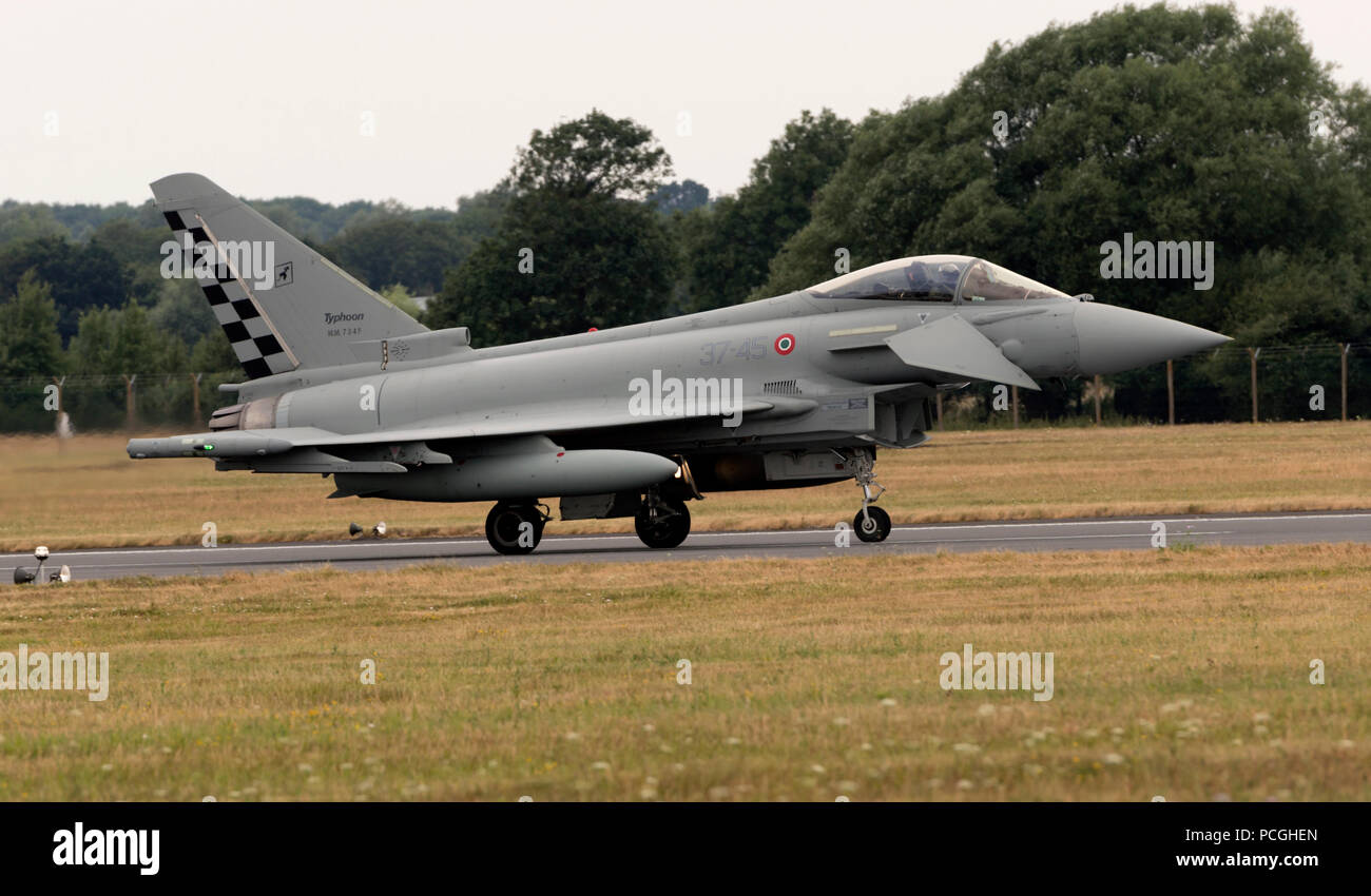 Italian Air Force Typhoon Display Stock Photo - Alamy