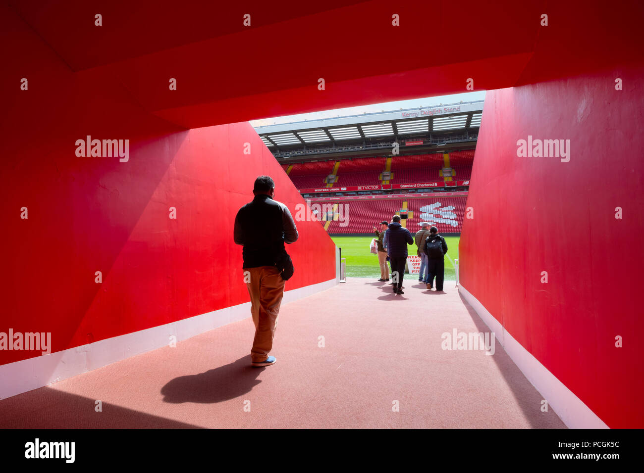 Anfield stadium, the home ground of Liverpool FC Stock Photo - Alamy