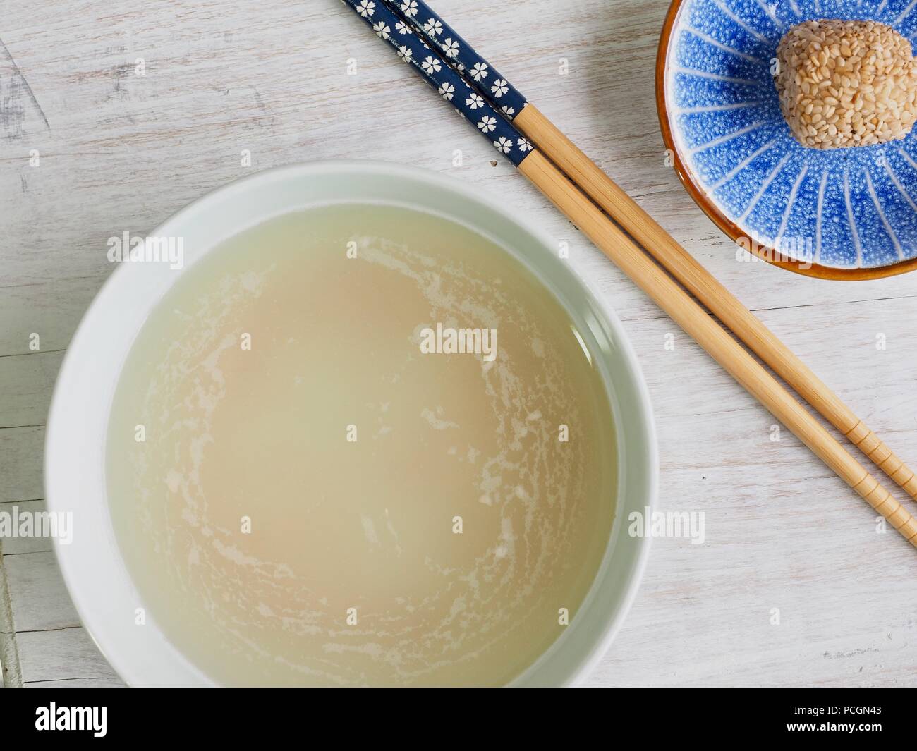 Korean traditional drink, sikhye, sweet rice drink Stock Photo - Alamy