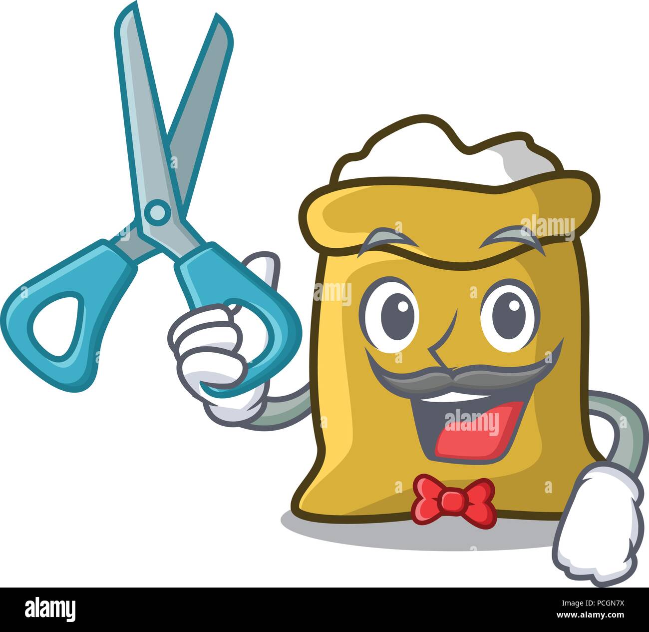 Barber flour character cartoon style Stock Vector Image & Art - Alamy