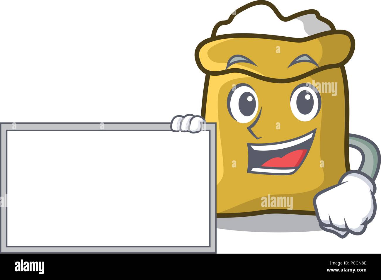 With board flour character cartoon style Stock Vector Image & Art - Alamy