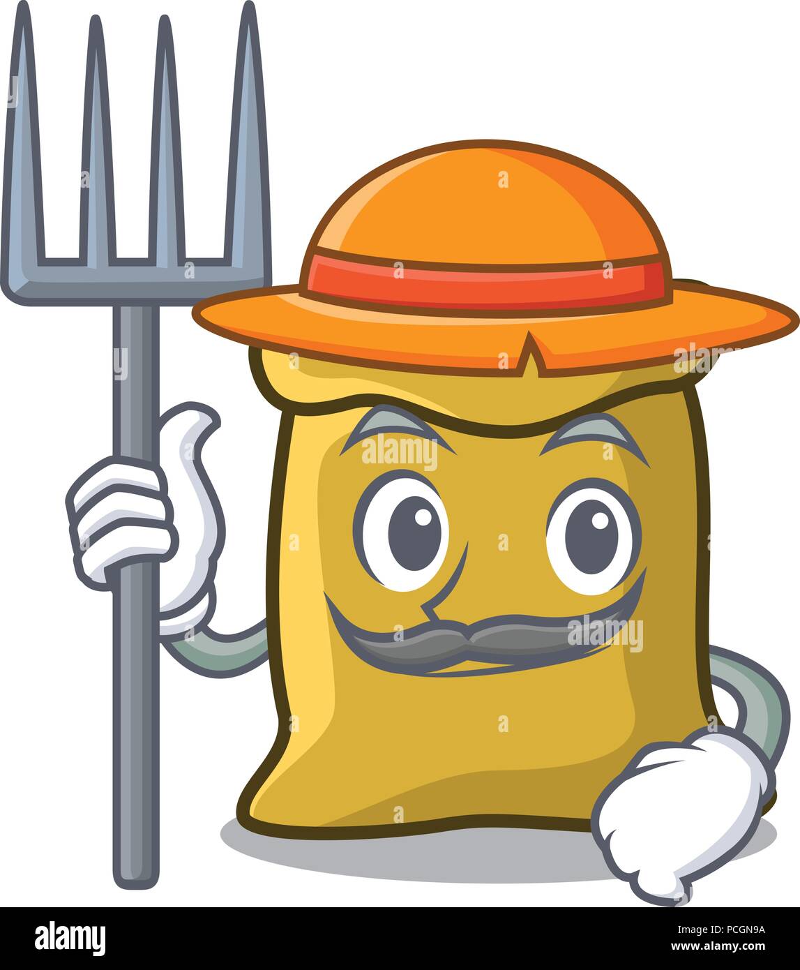 Farmer flour character cartoon style Stock Vector Image & Art - Alamy