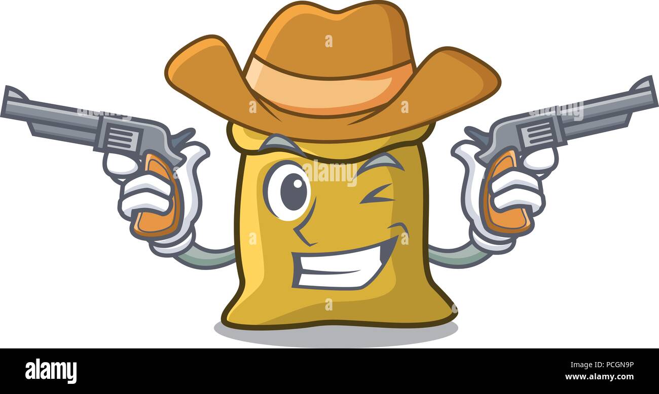 Cowboy flour character cartoon style Stock Vector Image & Art - Alamy