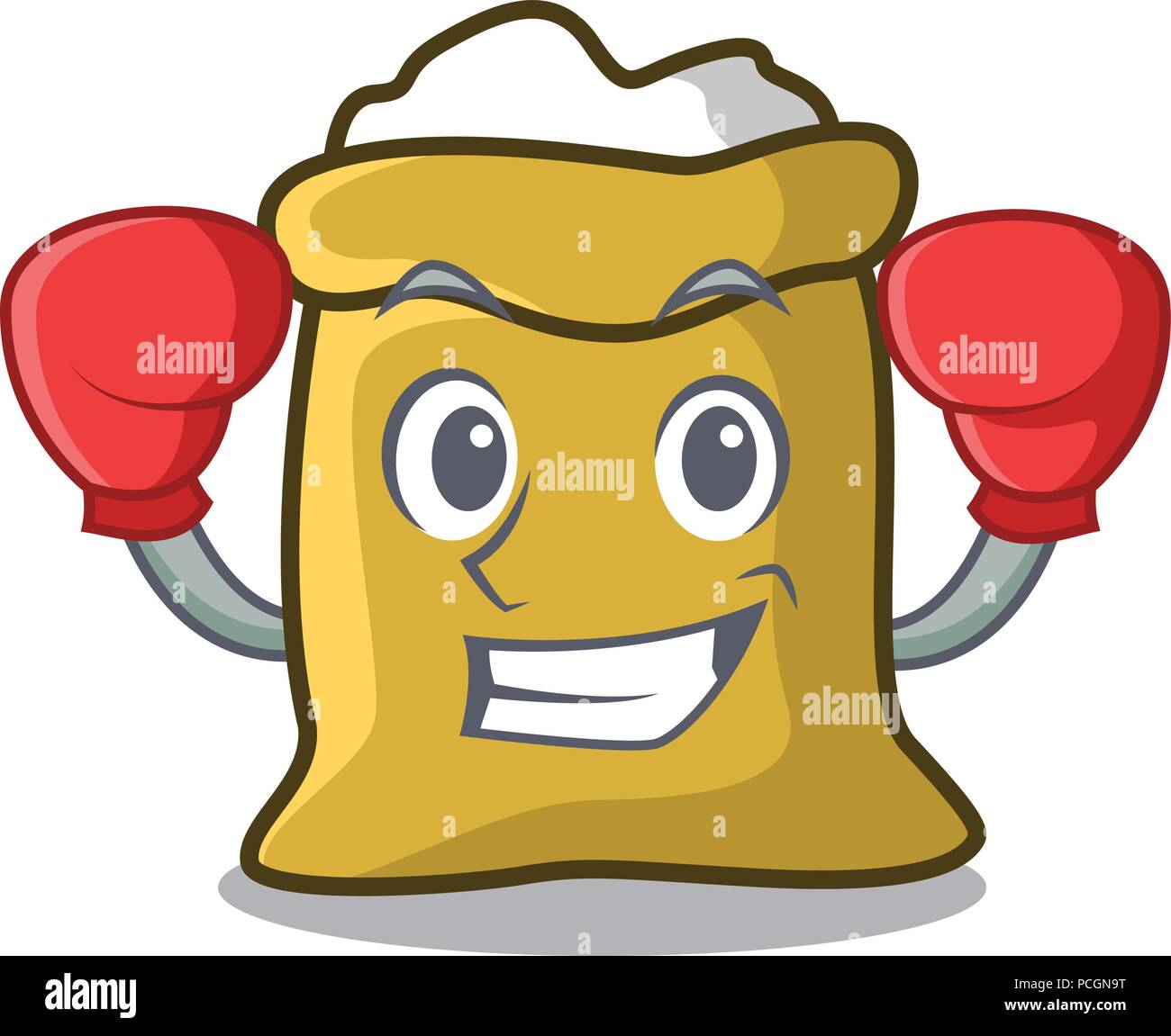 Boxing flour character cartoon style Stock Vector Image & Art - Alamy