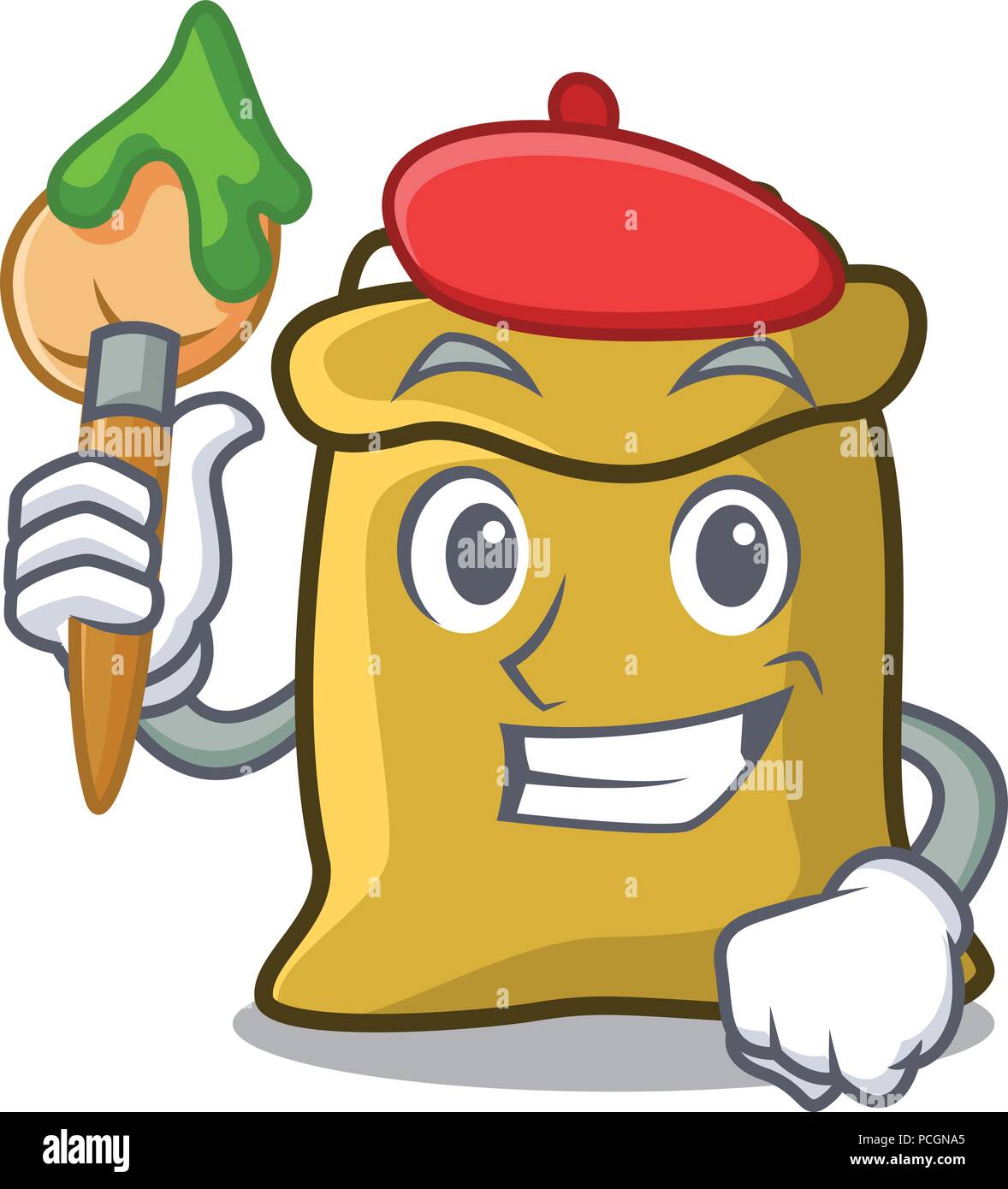 Artist flour character cartoon style Stock Vector Image & Art - Alamy