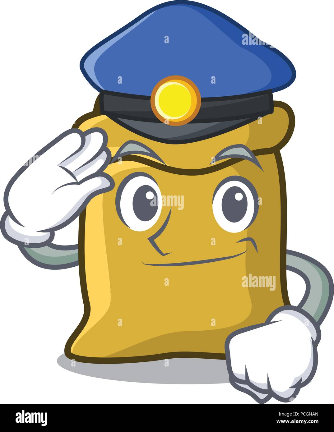 Police flour character cartoon style Stock Vector Image & Art - Alamy