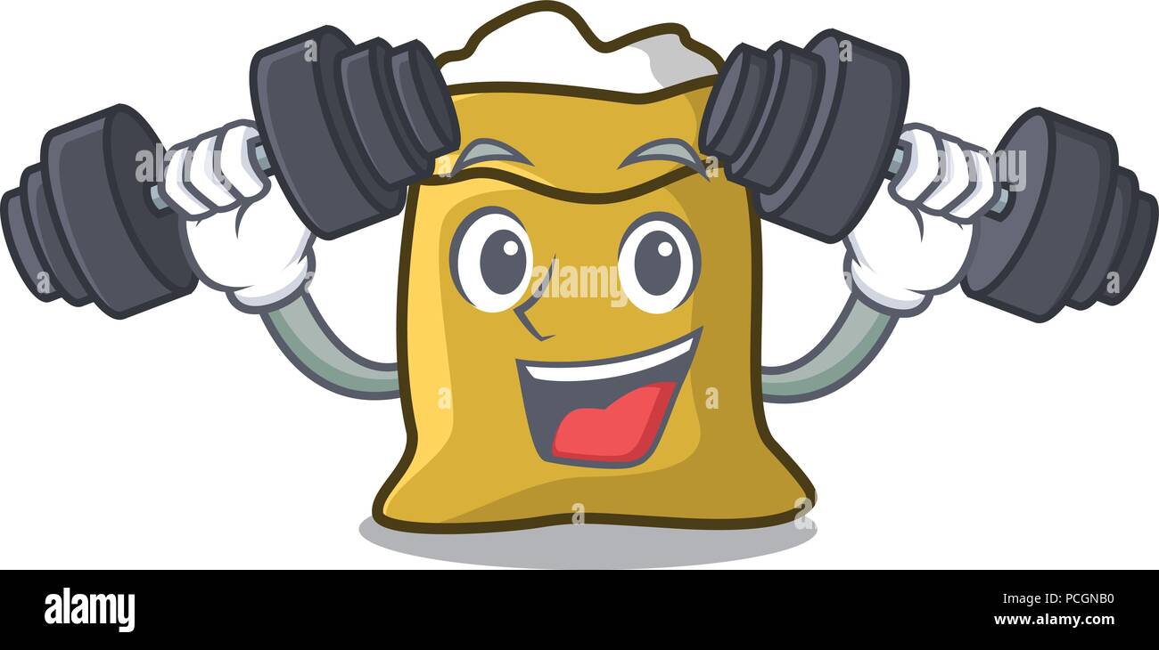 Fitness flour character cartoon style Stock Vector Image & Art - Alamy