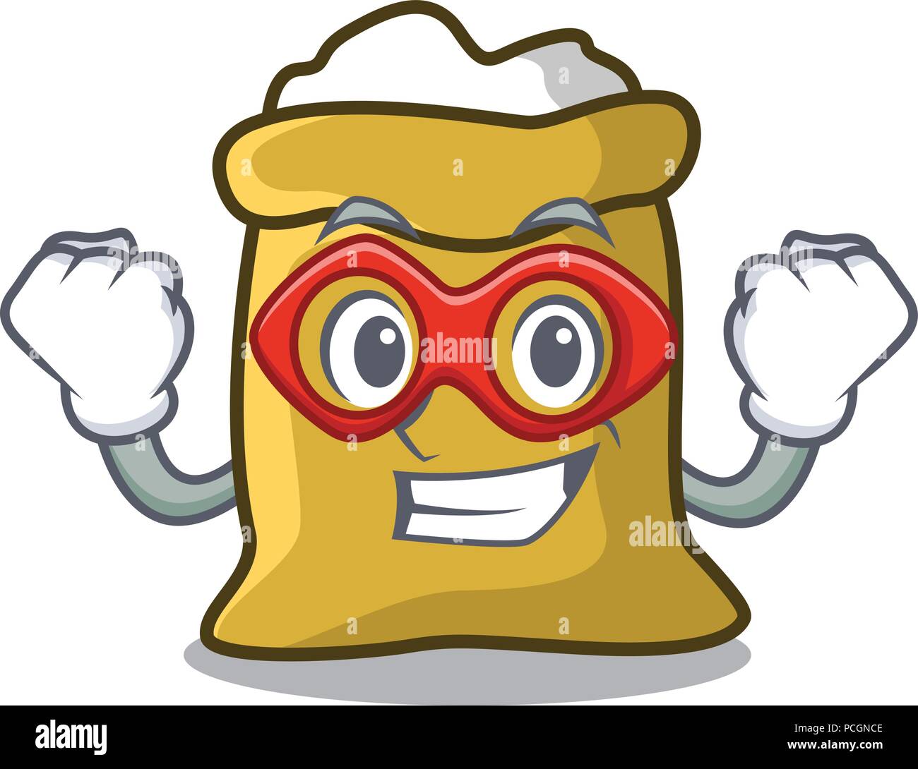 Super hero flour character cartoon style Stock Vector Image & Art - Alamy