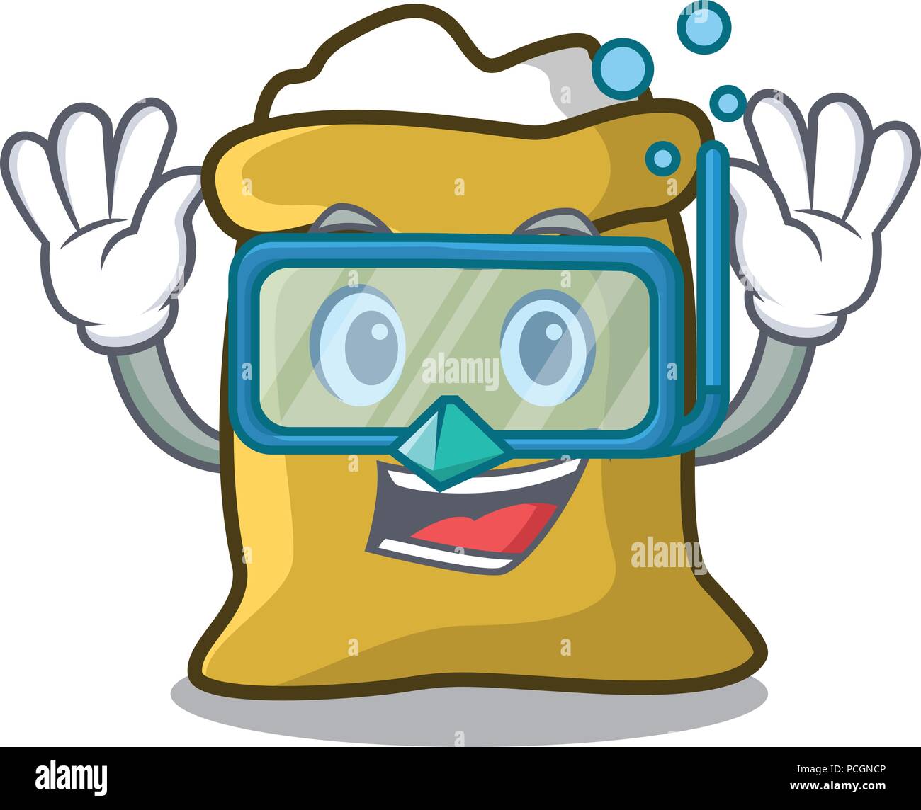 Diving flour character cartoon style Stock Vector Image & Art - Alamy
