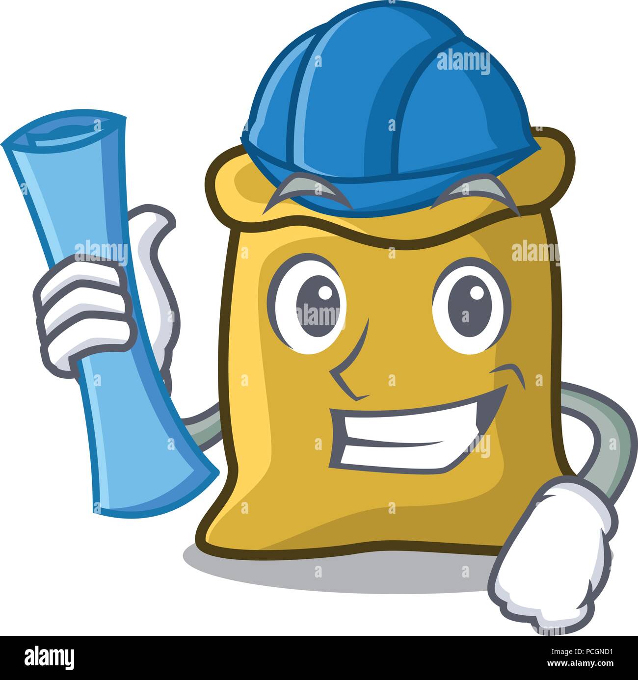 Architect flour character cartoon style Stock Vector Image & Art - Alamy