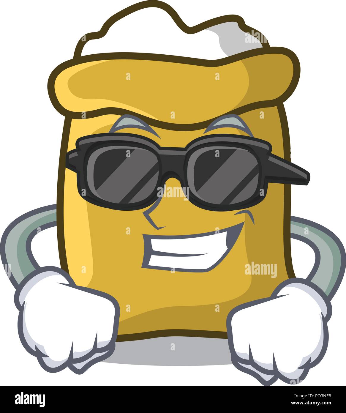 Super cool flour character cartoon style Stock Vector Image & Art - Alamy