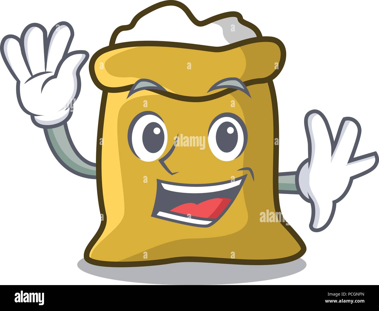 Flour bag cartoon character hi-res stock photography and images - Alamy