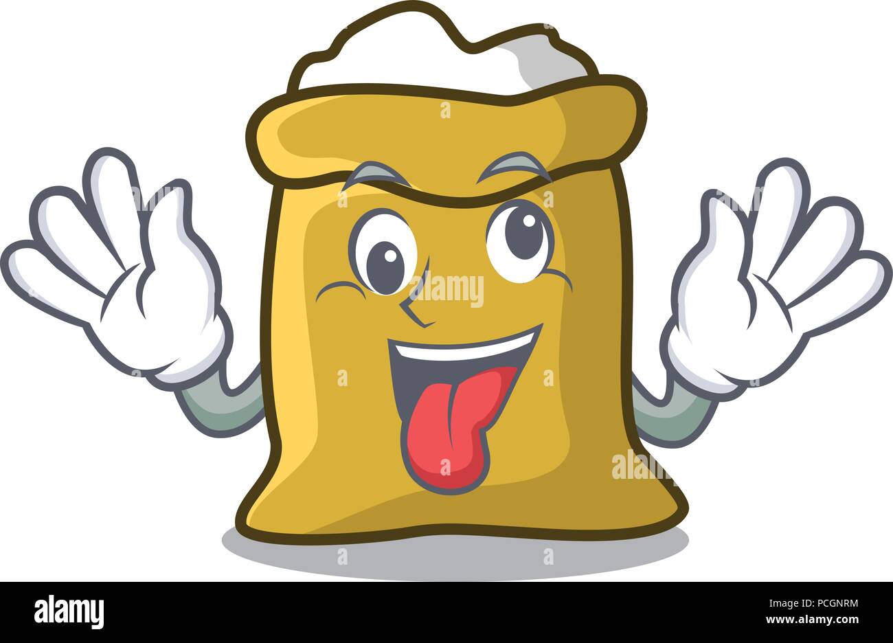 Crazy flour mascot cartoon style Stock Vector Image & Art - Alamy